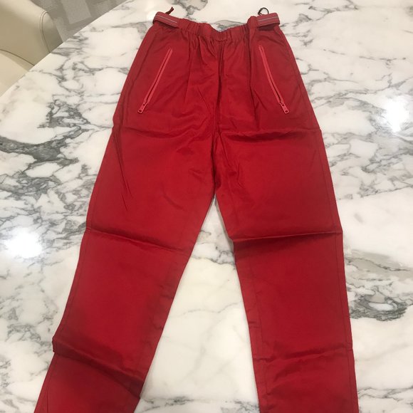 Prada | Pants & Jumpsuits | Prada Red Nylon Pants Tags Attached | Poshmark